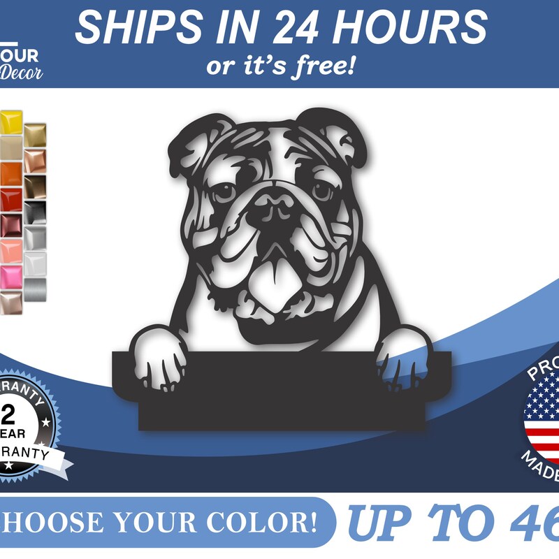 Outdoor Metal Bulldog Signs - Etsy