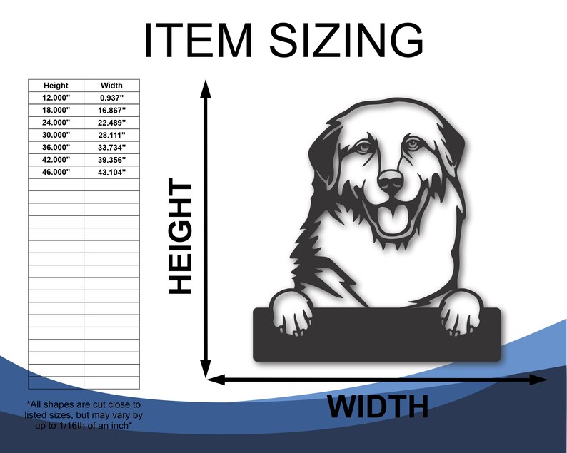 Custom Metal Great Pyrenees Sign Metal Dog Breed Name Sign - Etsy