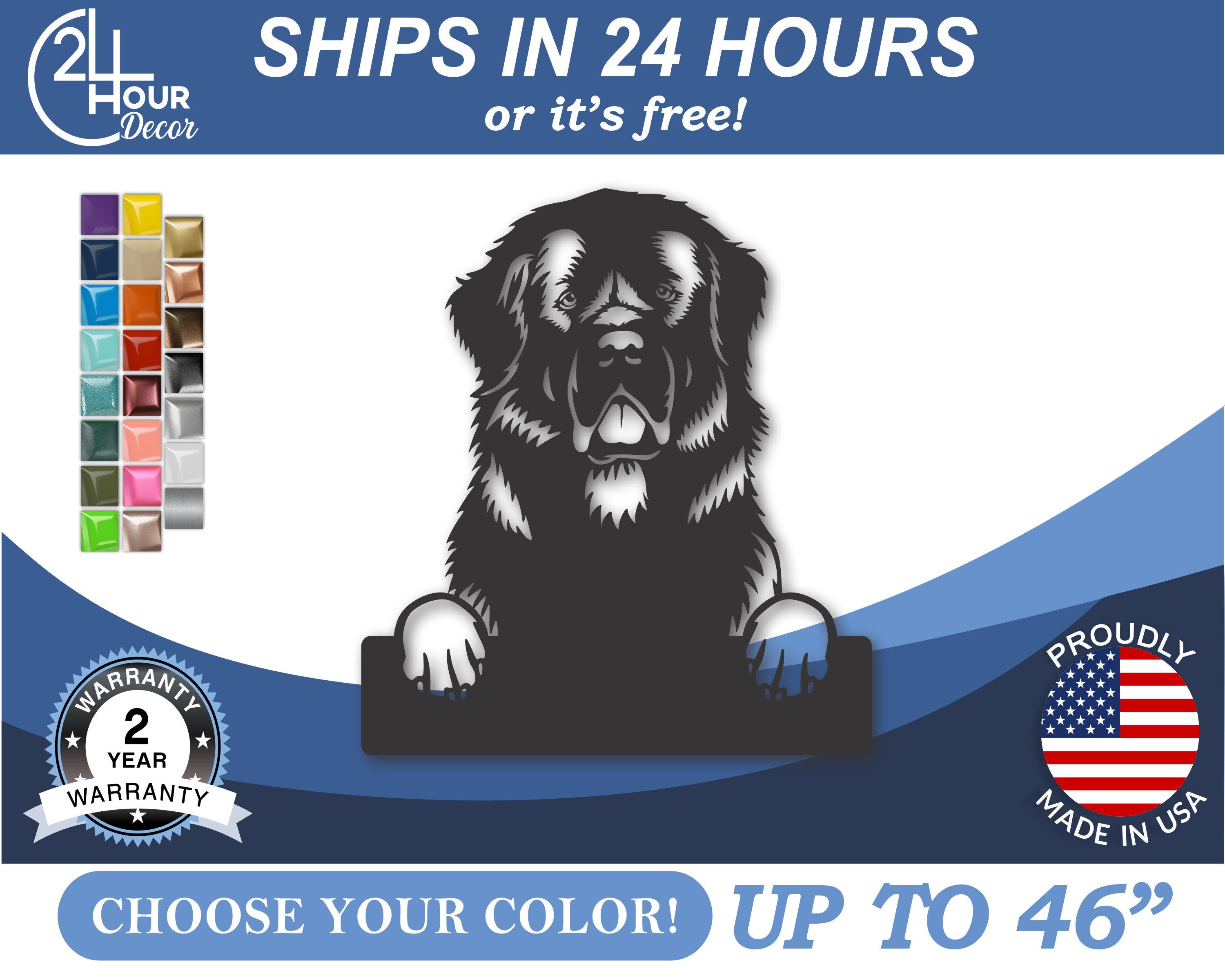 Custom Metal Newfoundland Sign Metal Dog Breed Name Sign - Etsy