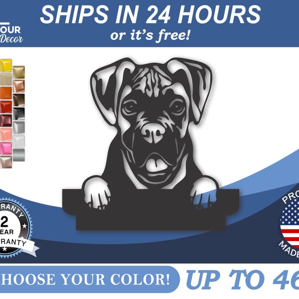 Boxer Dog Sign - Etsy
