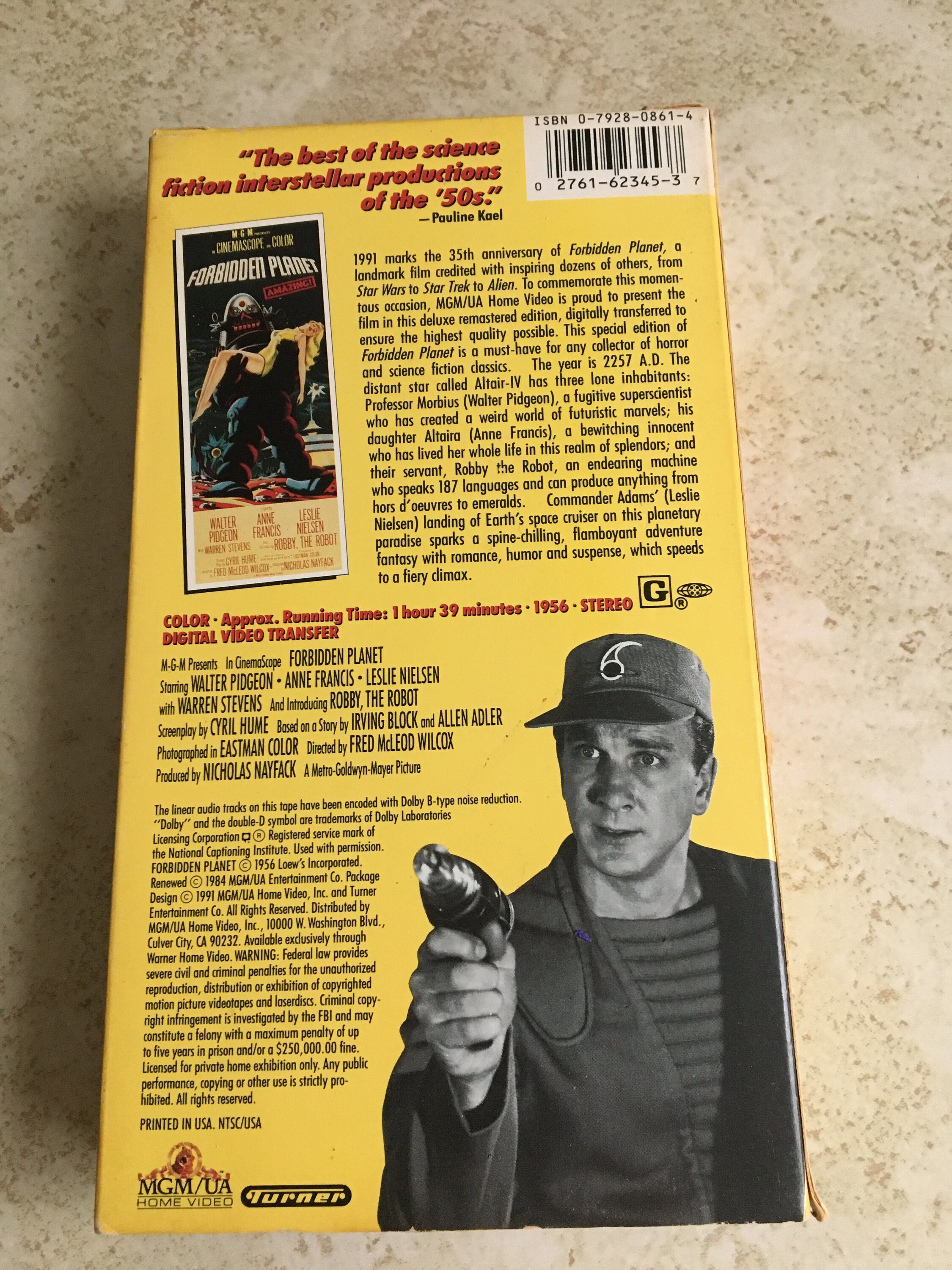 Forbidden Planet "new Remastered Edition" VHS, MGM Leslie Nielsen - Etsy