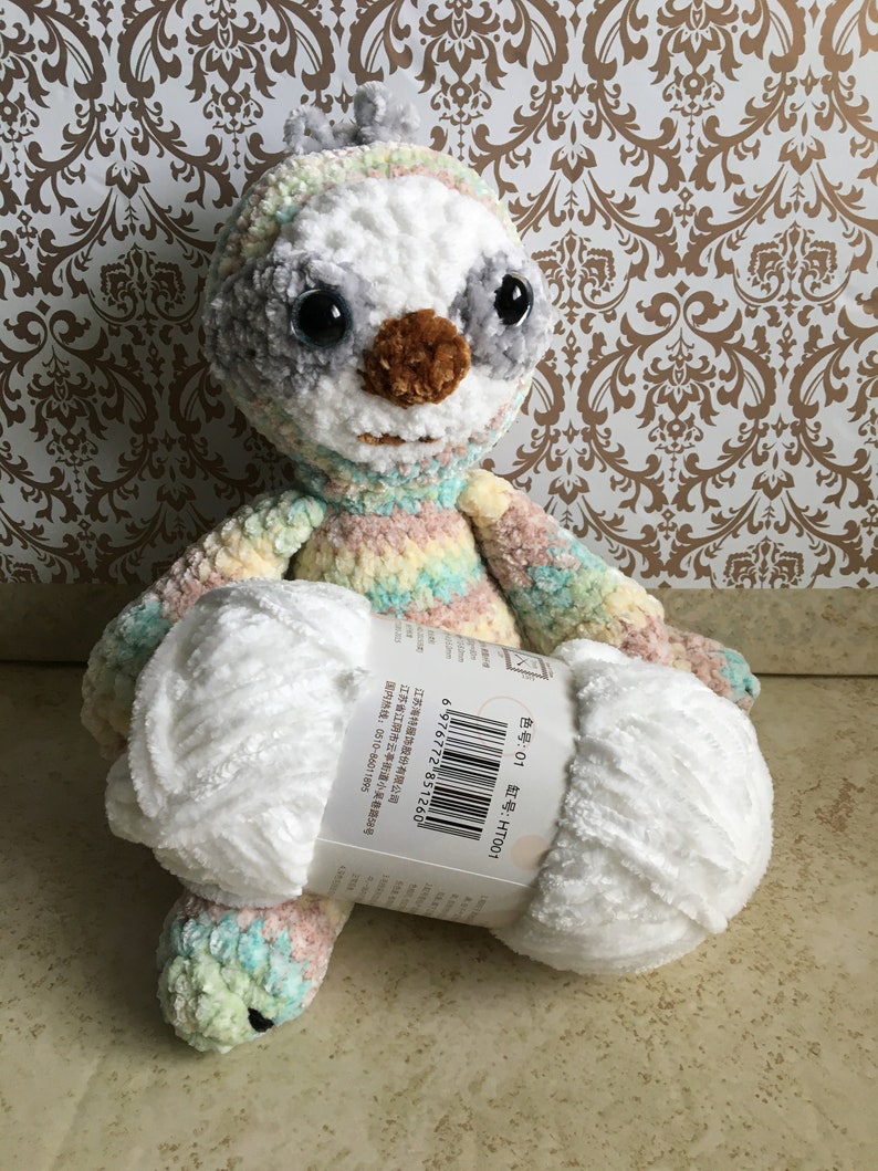 Stuffed Sloth Toy, Adorable, Soft Hand Made Stuffed Animal, Amigurumi ...