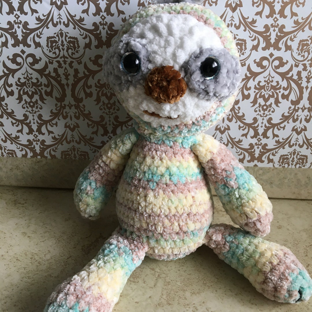 Stuffed Sloth Toy, Adorable, Soft Hand Made Stuffed Animal, Amigurumi ...
