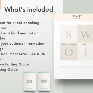 SWOT Analysis Template for Coaches Life Coach Template Canva - Etsy