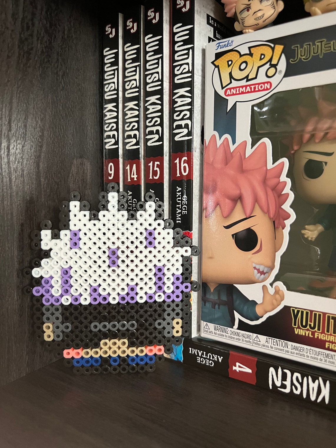 Gojo Satoru Wooden Coaster Art With Perler Beads - Etsy