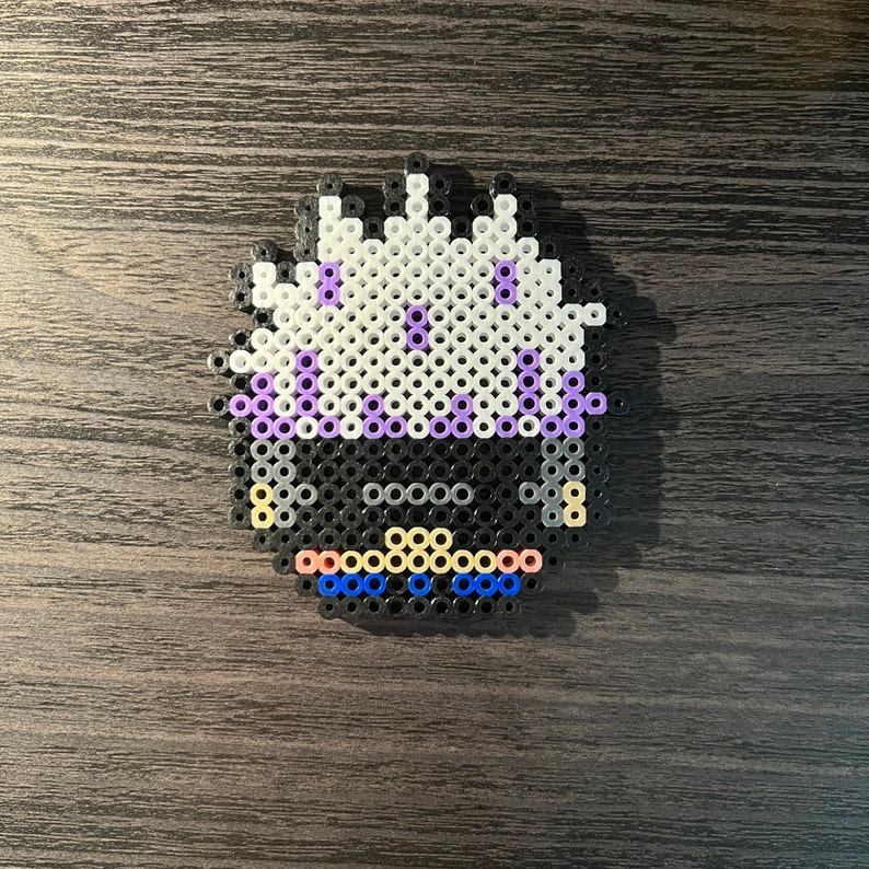 Gojo Satoru Wooden Coaster Art With Perler Beads - Etsy