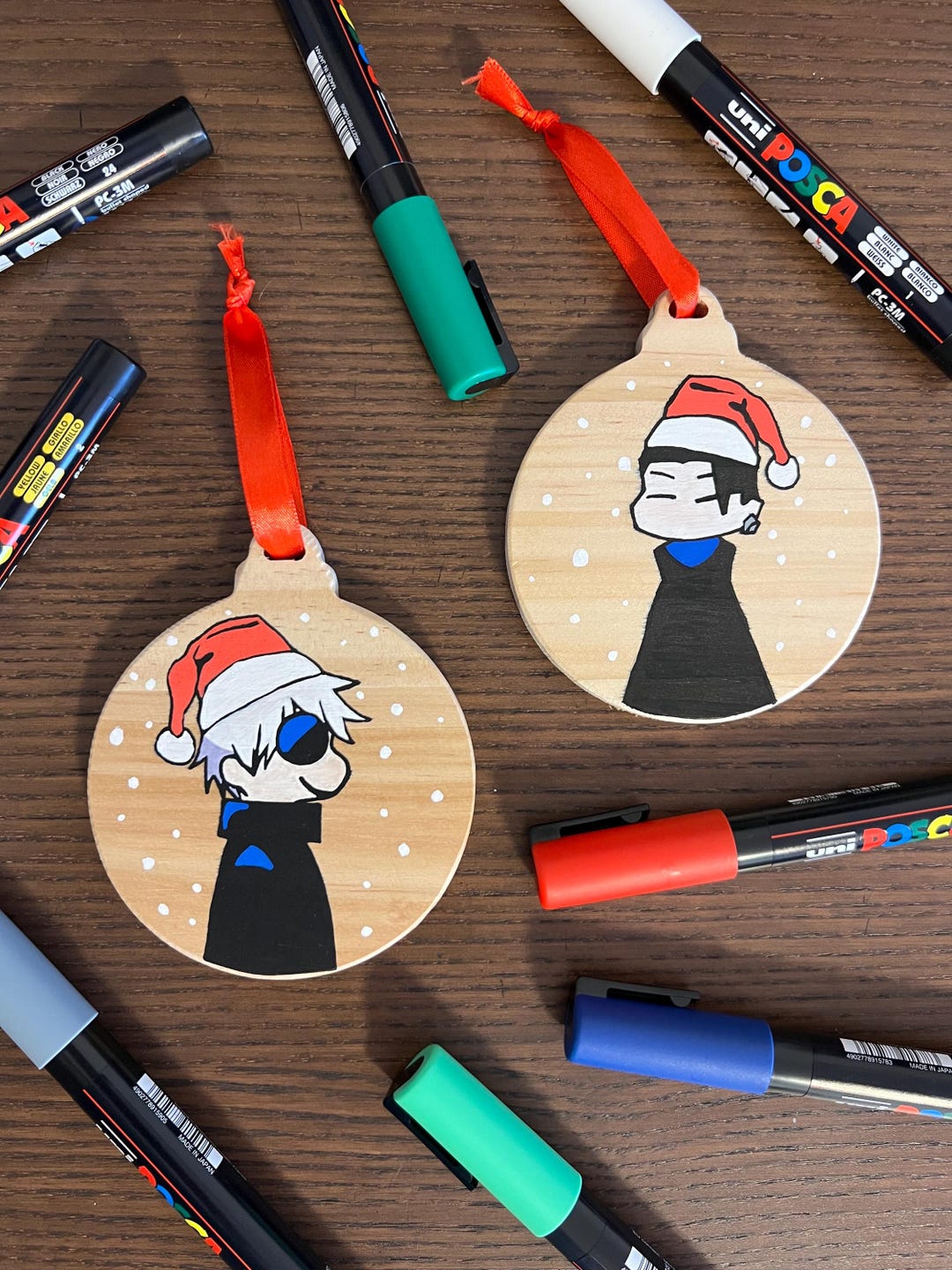 Gojo and Geto Christmas Ornaments - Etsy