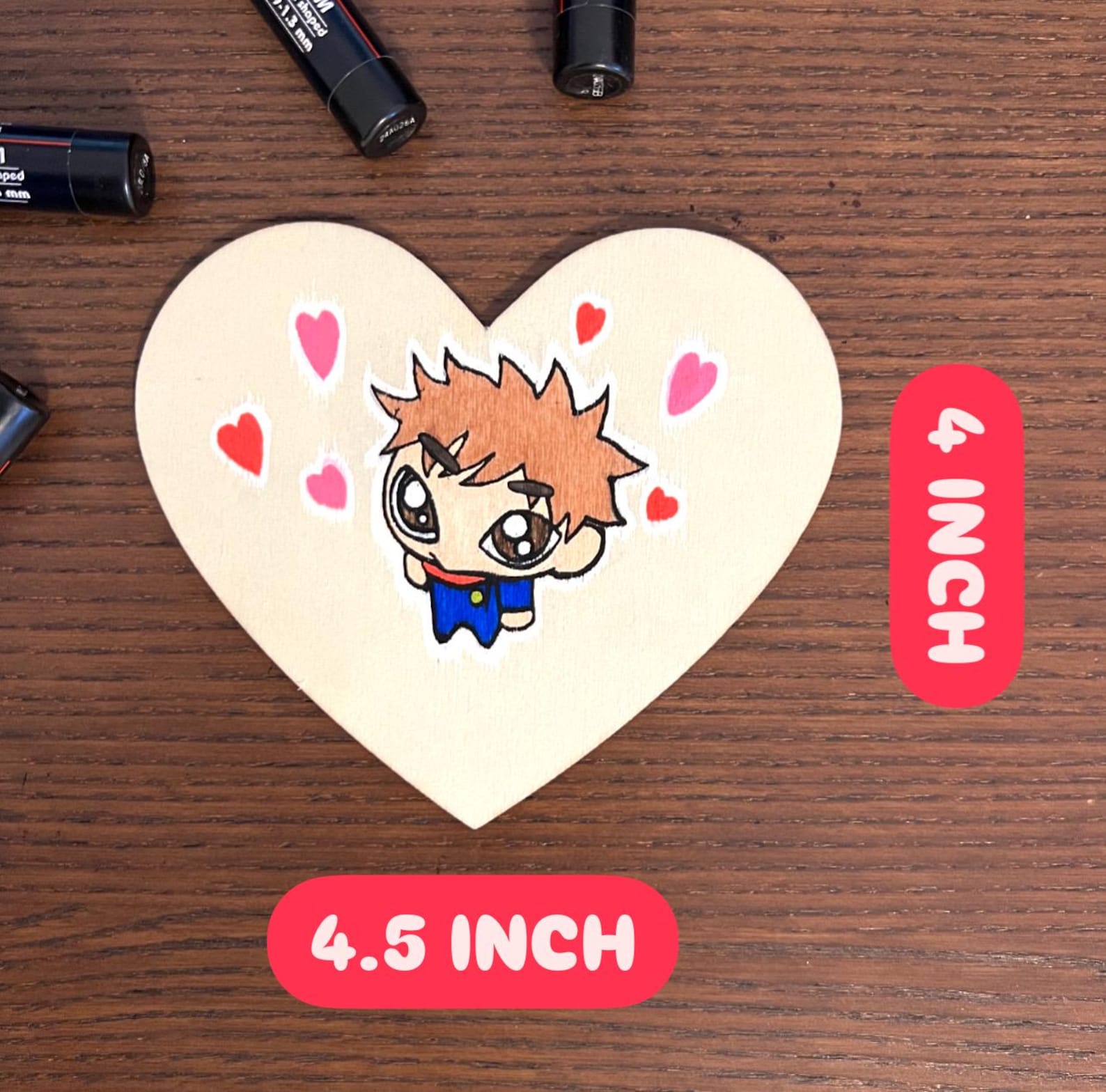 Itadori Gojo Yuta Choso Valentines Day Heart Card Jujutsu Kaisen - Etsy