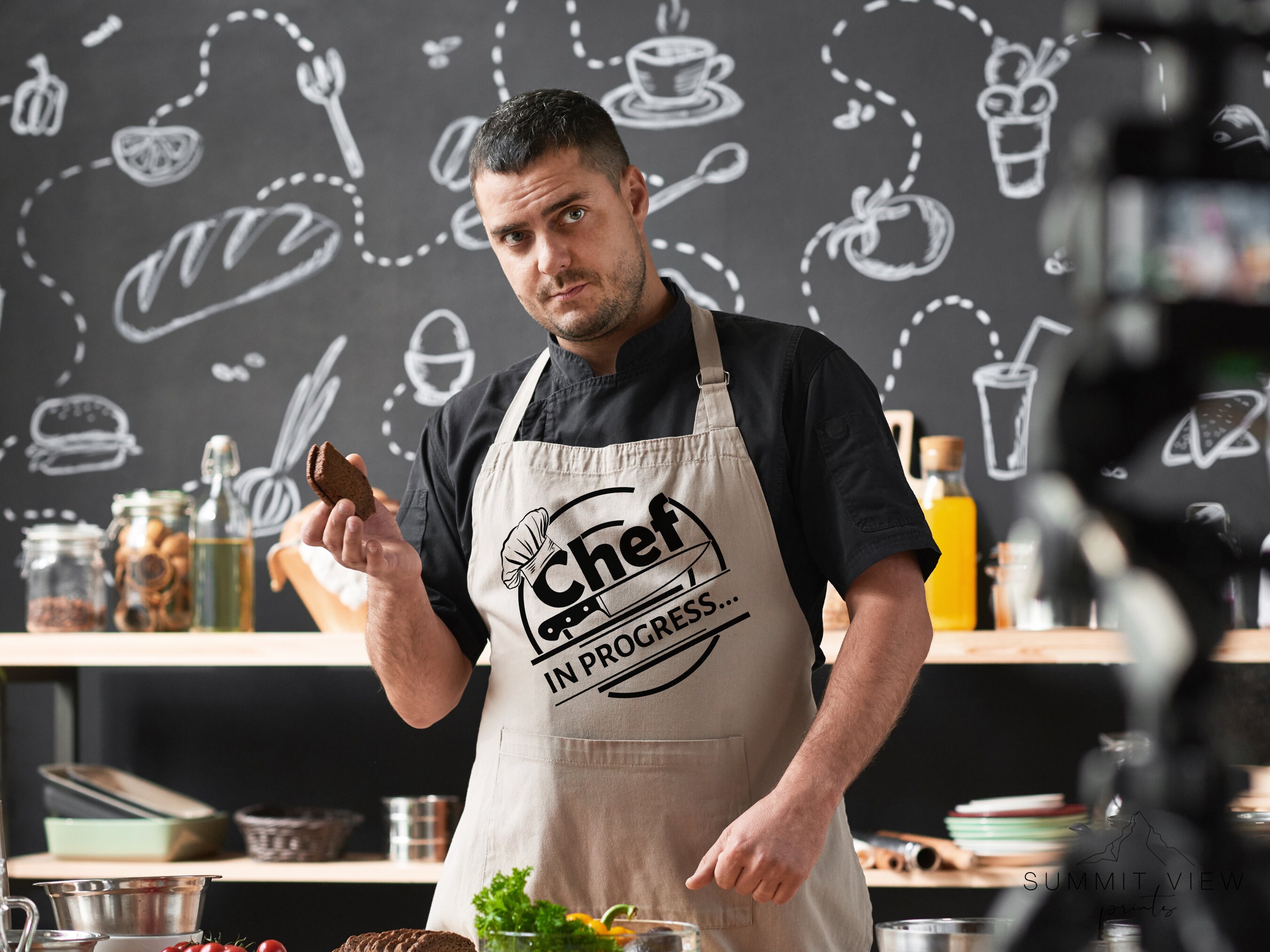 Chef in Progress SVG PNG Modern Svg Design SVG Files for Cricut ...