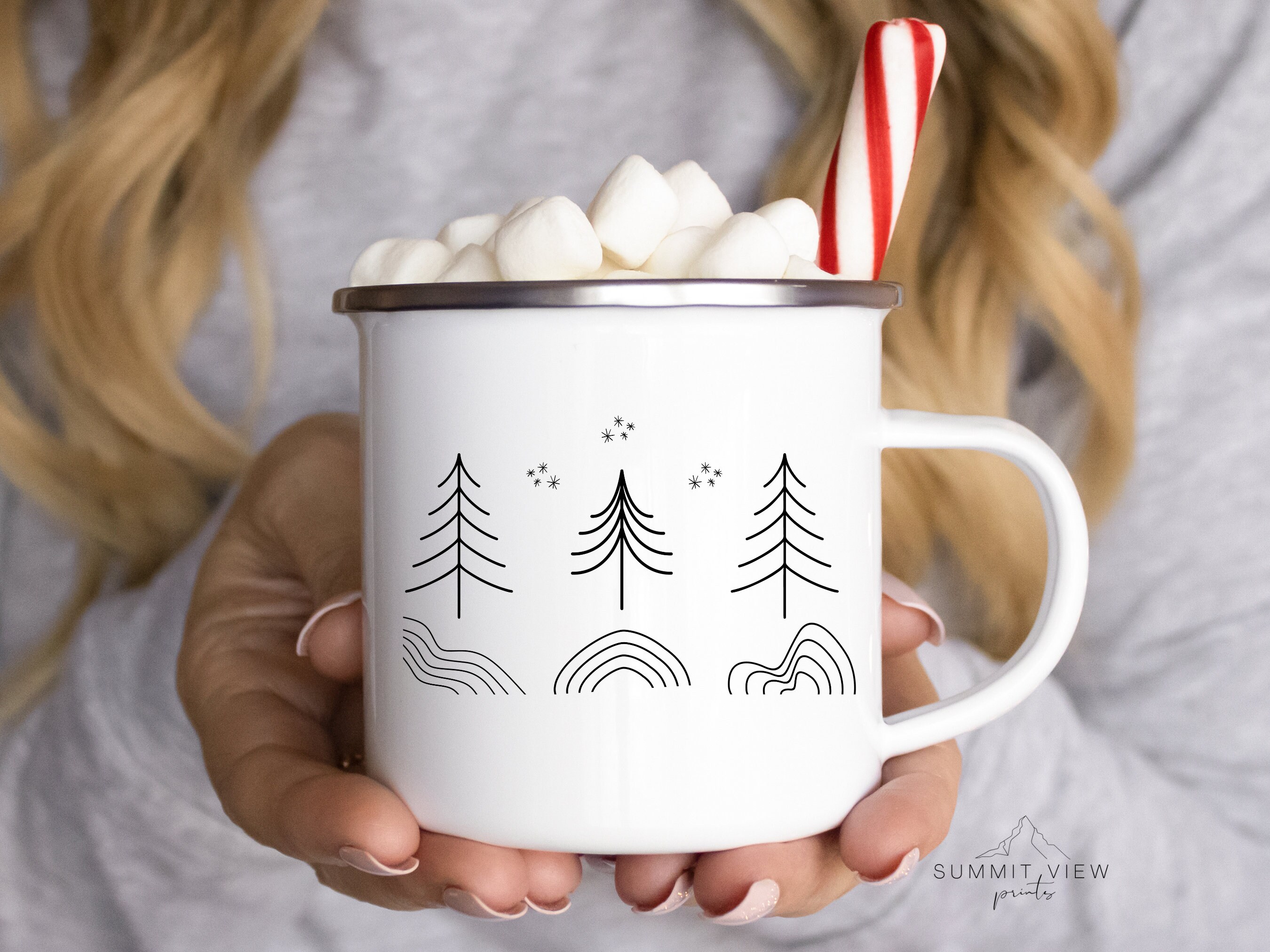 Christmas Trees SVG PNG Modern Svg Design SVG Files for Cricut Winter ...