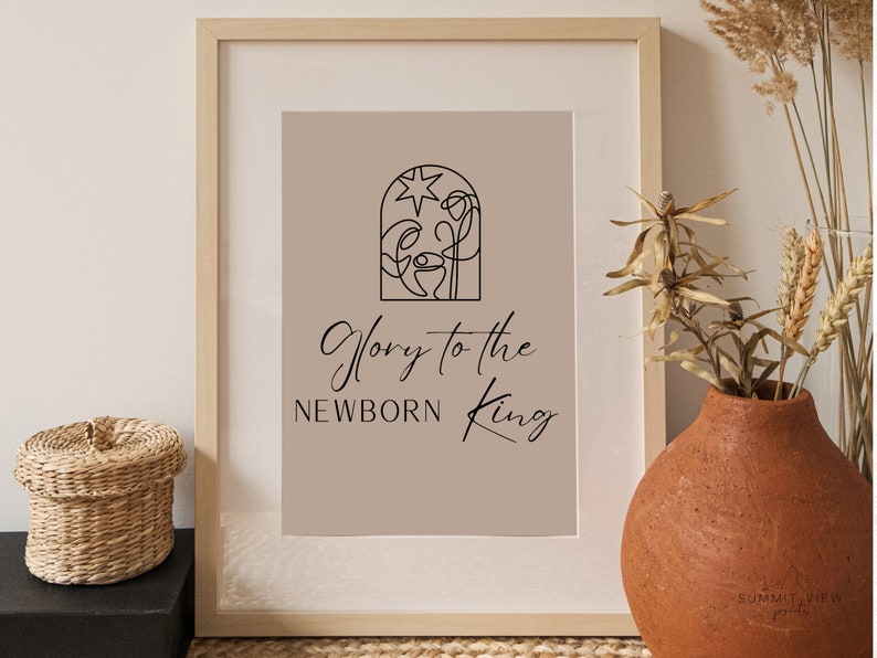 Newborn King Nativity SVG, Christmas Ornament Design (digital Download ...