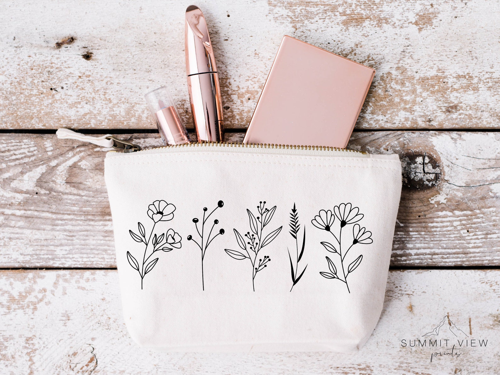 Wildflowers SVG PNG Modern Svg Design SVG Files for Cricut Line Art Svg ...