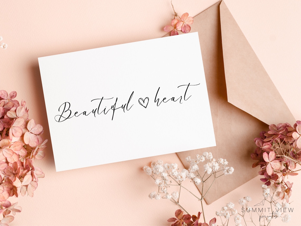 Beautiful Heart SVG PNG Modern Svg Design SVG Files for Cricut Digital ...