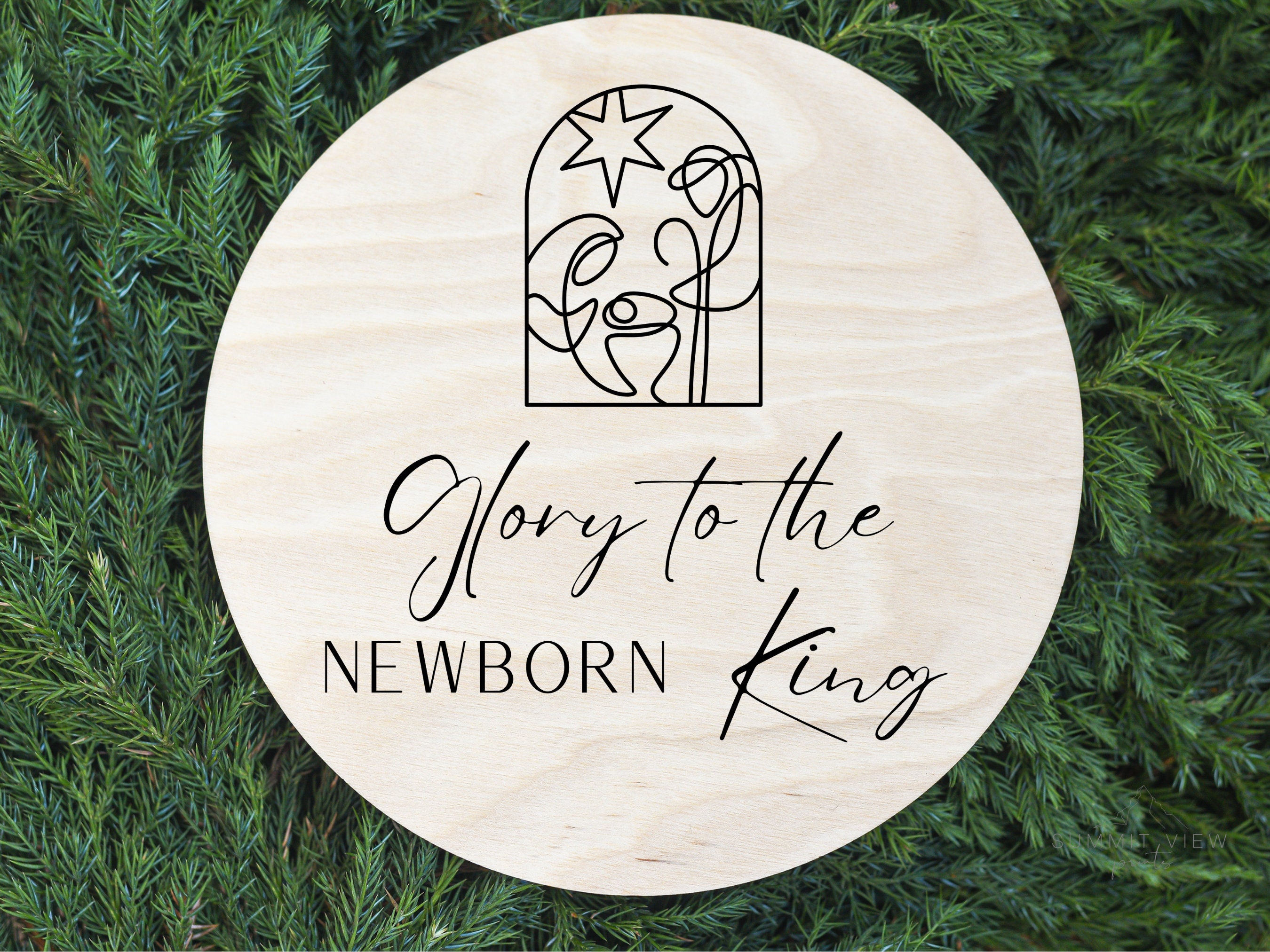 Glory to the Newborn King SVG Christmas Svg Ornaments Mugs Tshirt ...
