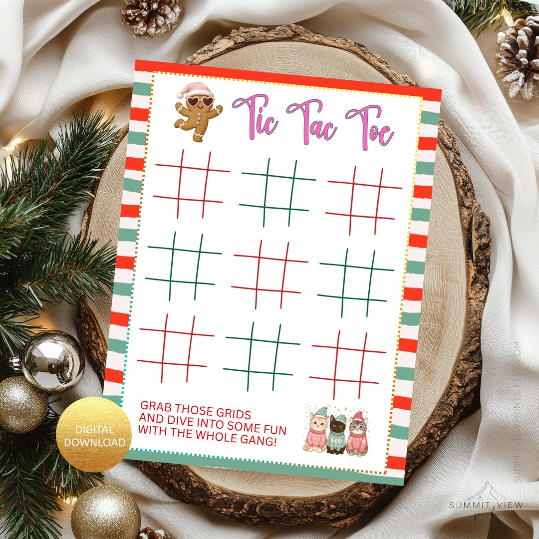 Christmas Game Printable: Holiday Party Game, Kids & Family Activity ...