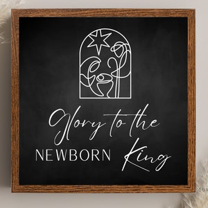 Glory to the Newborn King SVG Christmas Svg Ornaments Mugs Tshirt ...