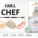 Grill Chef SVG: BBQ, Burger, Steak Design (digital Download) - Etsy