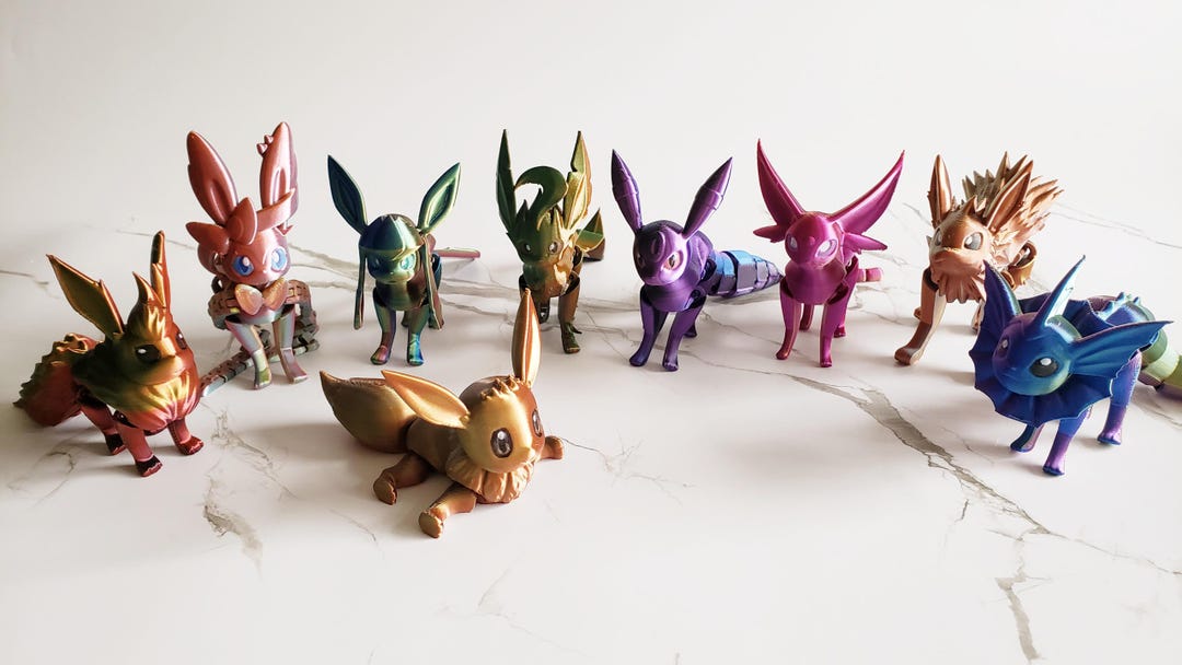 Articulated Pokemon Eevee Evolutions - Etsy