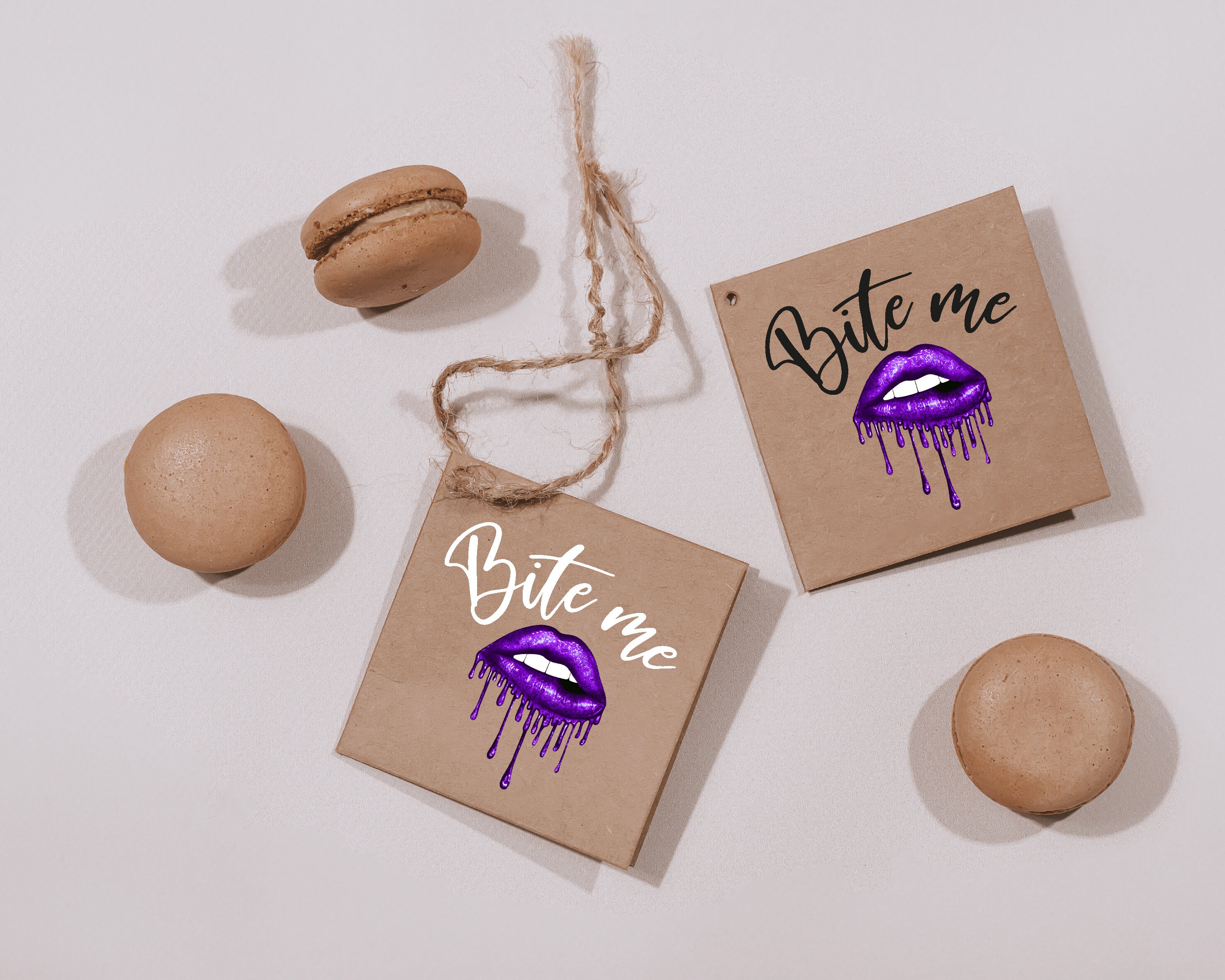 Purple Bite Me Drip Lips PNG. Sexy Lip Bite Sparkle Graphic. - Etsy