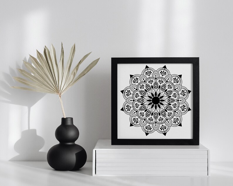 25 Pretty Mandala Patterns SVG PNG Zentangle Art Bundle. - Etsy UK