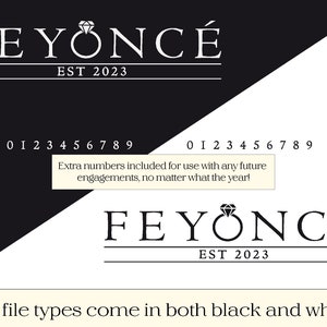 Feyonce Engagement SVG. Fun Fiancée PNG for Sublimation, Cutting ...