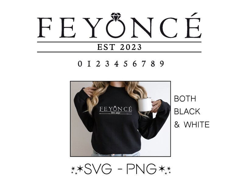 Feyonce Engagement SVG. Fun Fiancée PNG for Sublimation, Cutting ...