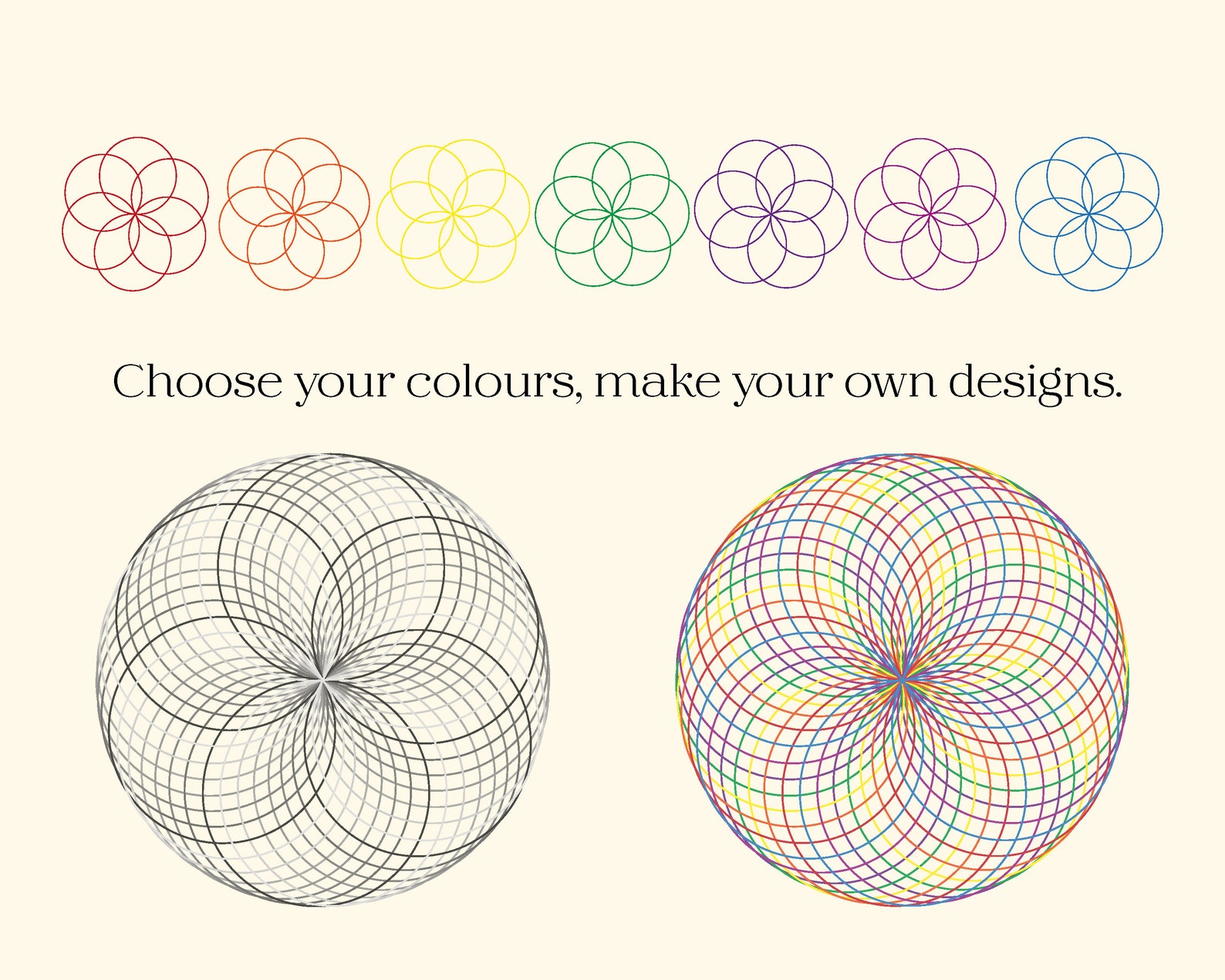 Y2k Circular Patterns SVG, PNG. Trippy Infinite Patterns for ...