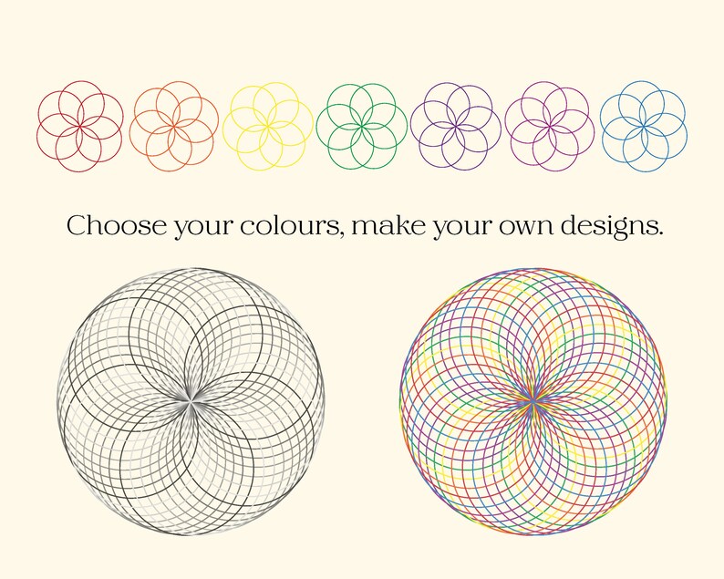 Y2k Circular Patterns SVG, PNG. Trippy Infinite Patterns for ...