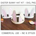SVG Easter Bunny Crown Bundle, PNG Kids Party Hats for Easter, Ideal ...