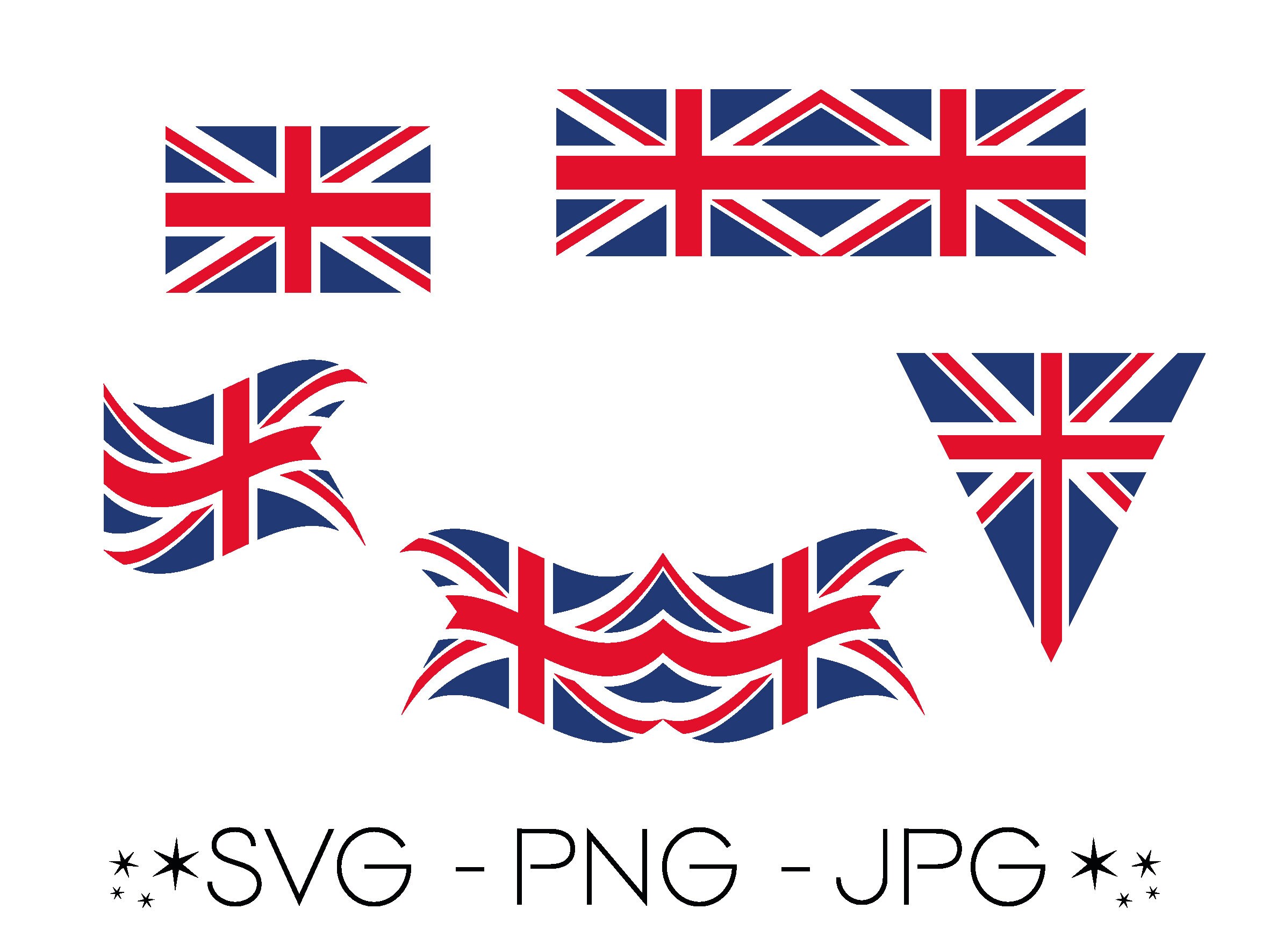 Union Jack Flag Templates SVG, PNG Ideal for Coronation Parties ...