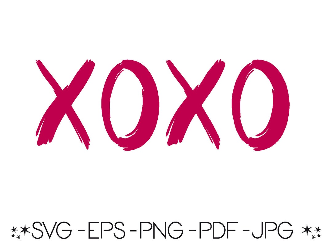XOXO SVG Bundle in Pink/red White Black. Valentines Theme - Etsy