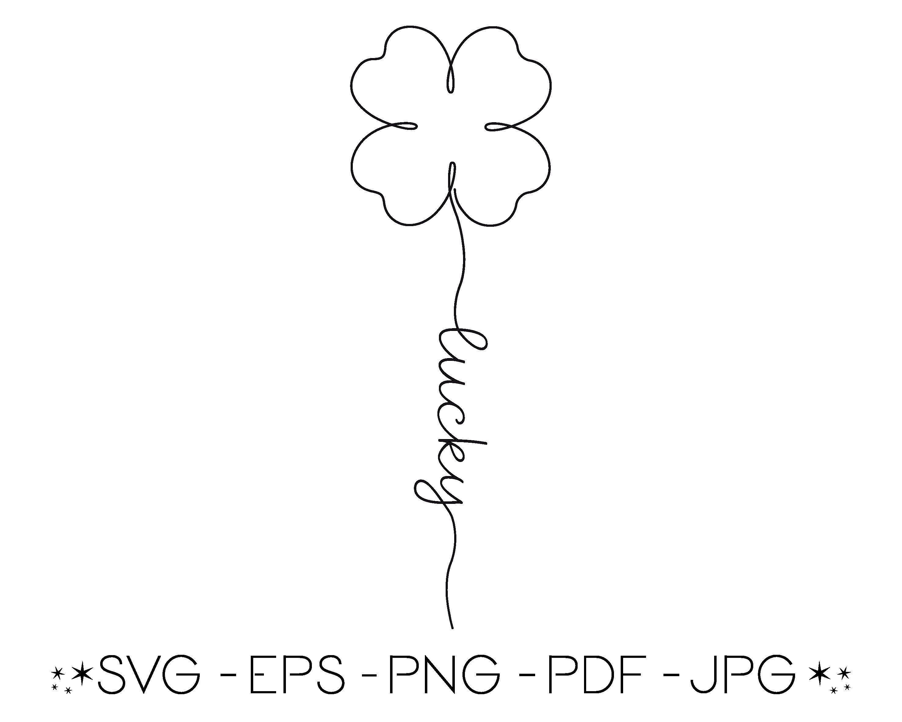 4 Leaf Clover Outline