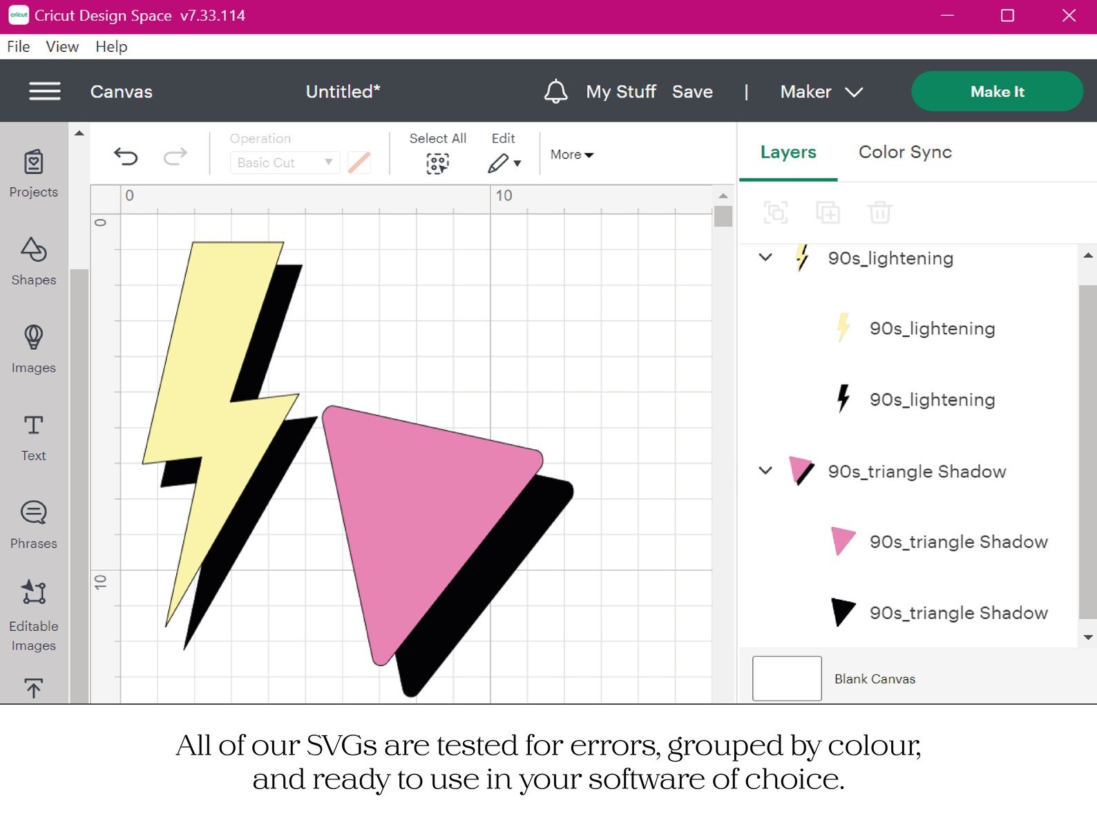 80s/90s Clipart Shapes Layered SVG Bundle Vintage Vibe Pastel Clipart ...