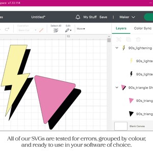 80s/90s Clipart Shapes Layered SVG Bundle Vintage Vibe Pastel Clipart ...