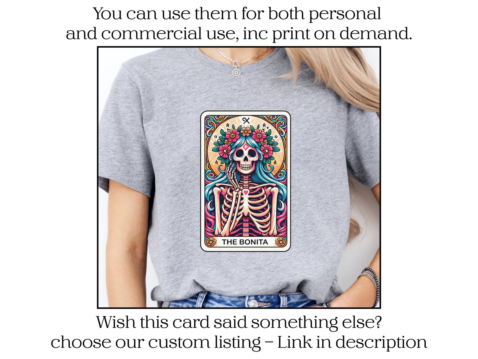 The Bonita Tarot Card PNG Beautiful Skeleton I Feel Bonita Affirmation ...