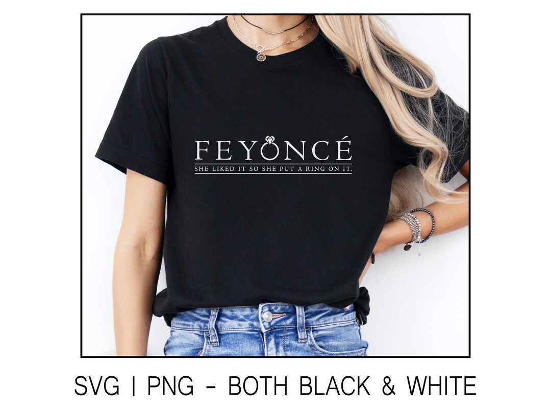 Feyonce Engagement SVG. Fun Lesbian Fiancée PNG for Sublimation ...