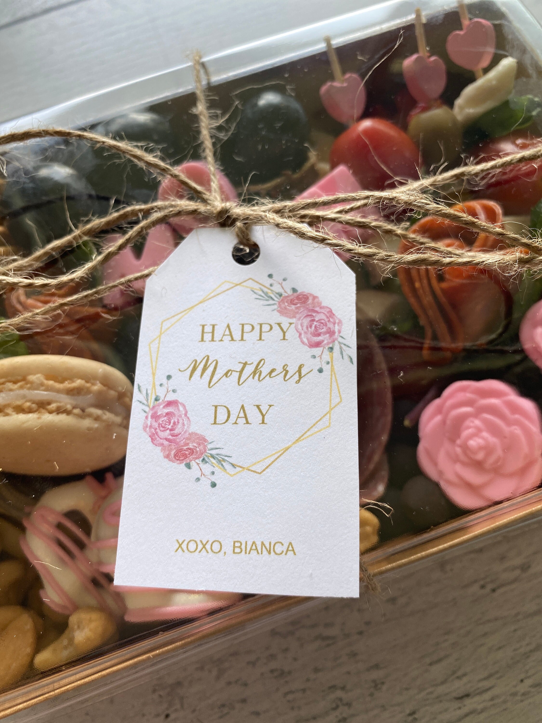 Editable Happy Mothers Day Gift Tags | Printable | Florals | Custom ...