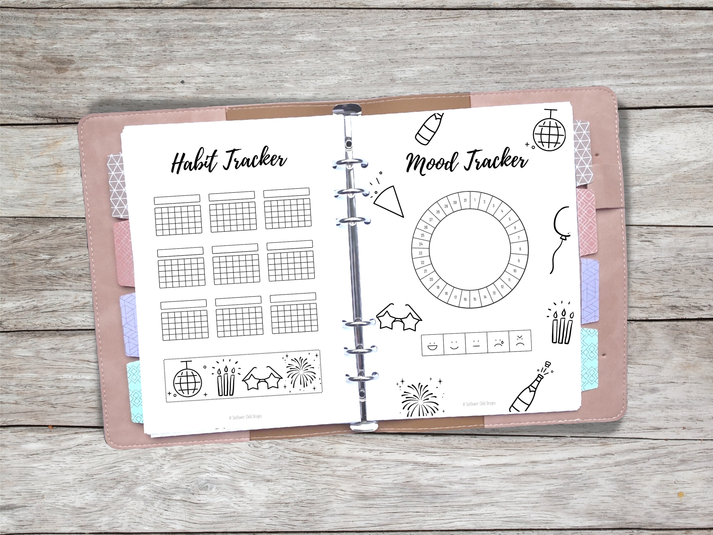 Premade Journal, With Doodles, Full Year Undated Planner PDF Instant ...