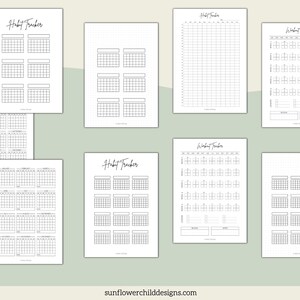 Habit Tracker Printable Bundle - Etsy