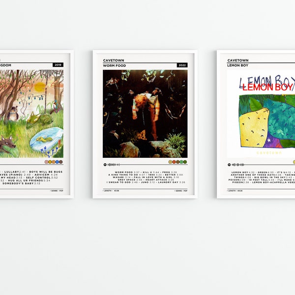 Worm Food Cavetown Album Poster - Etsy New Zealand