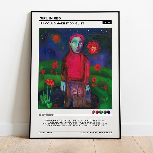 Girl in Red Album Poster - Etsy
