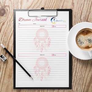 Dream Journal, Printable PDF, 3 Pages, Dream Interpretation Log - Etsy