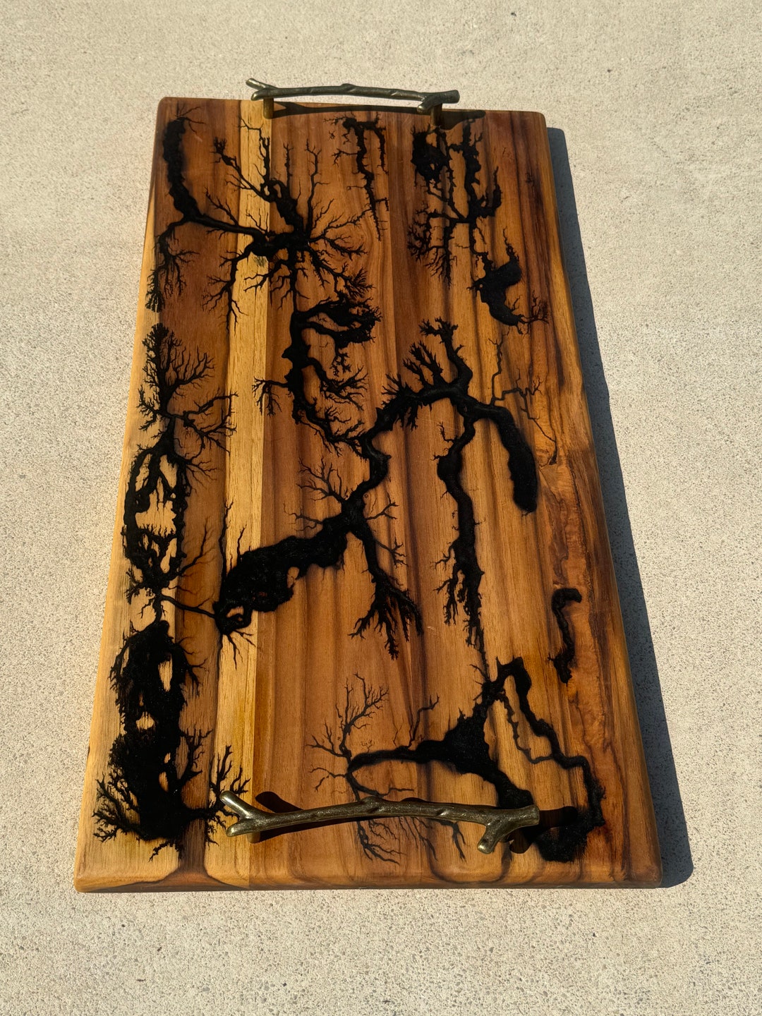 Fractal Burned Charcuterie Board - Etsy