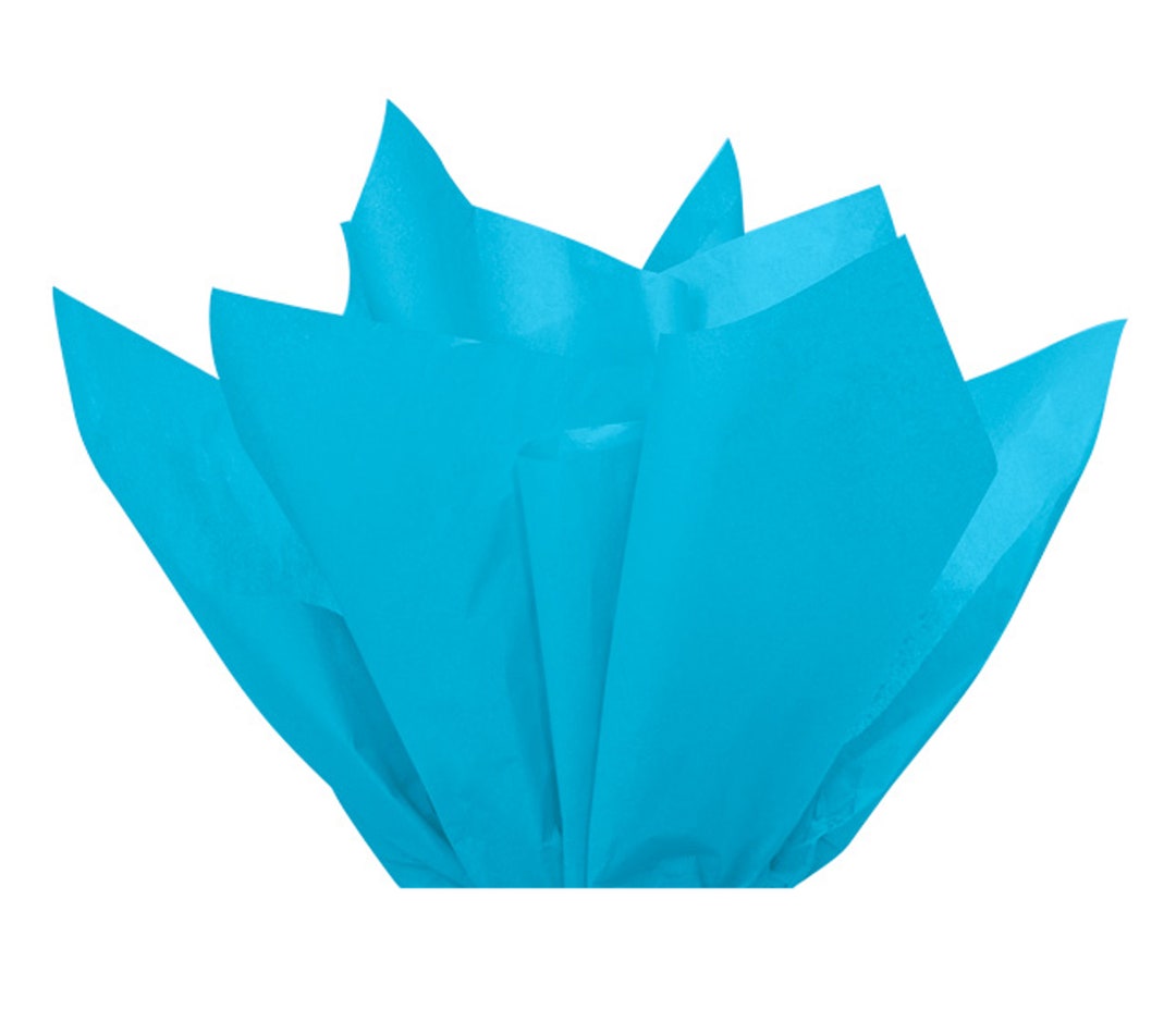 Turquoise Tissue Paper Squares Bulk 48 Sheets Premium Gift Wrap and Art ...