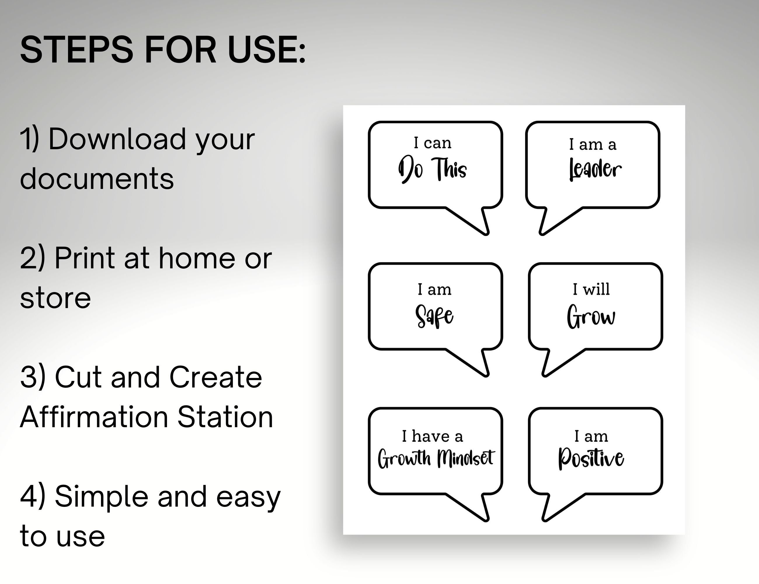 Affirmation Station Classroom Affirmation Station - Etsy