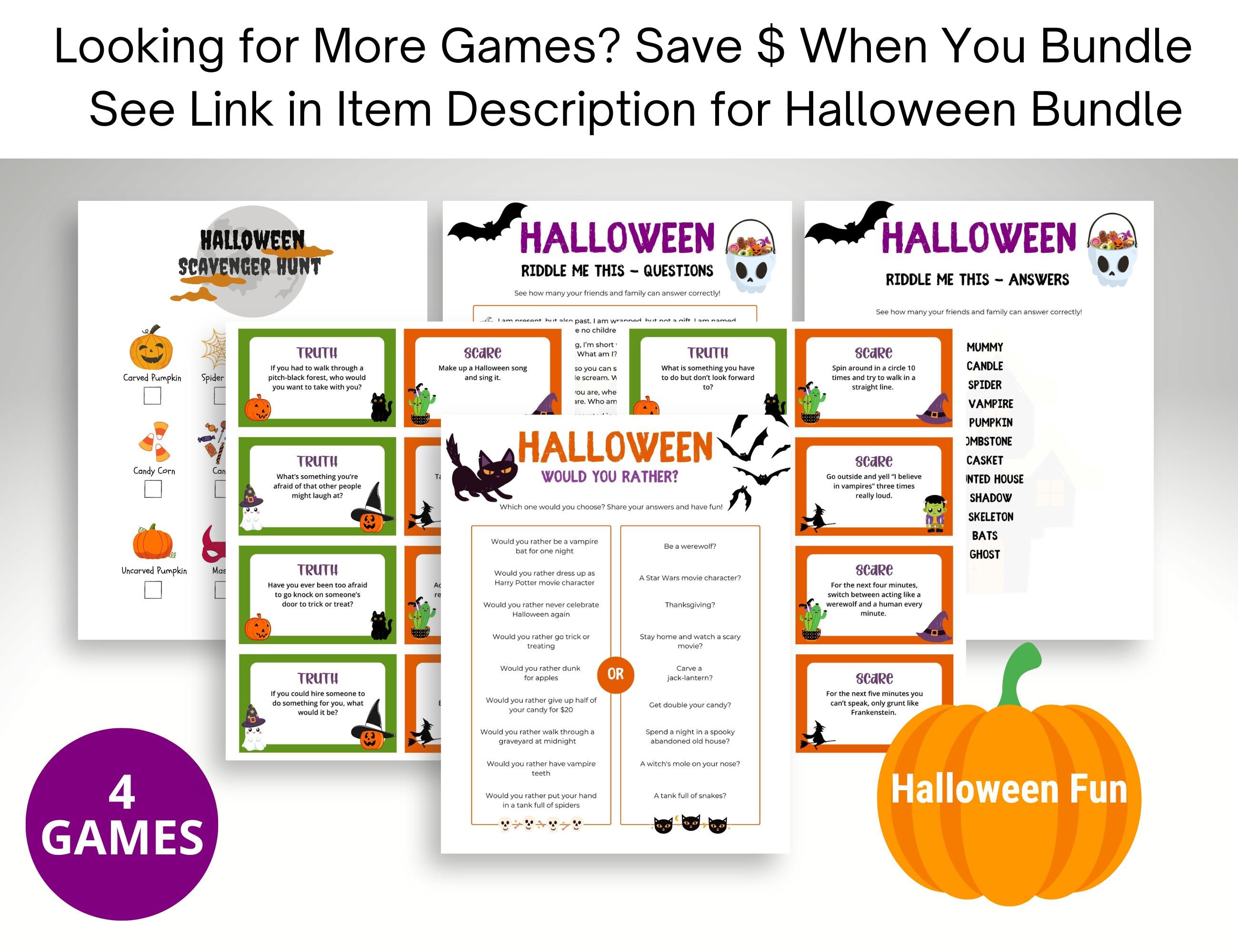 Halloween Scavenger Hunt Printable | Halloween Scavenger Hunt for Kids ...