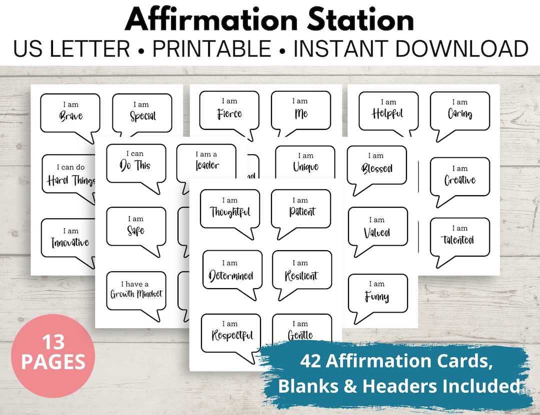 Affirmation Station Classroom | Affirmation Station | Affirmation Cards ...