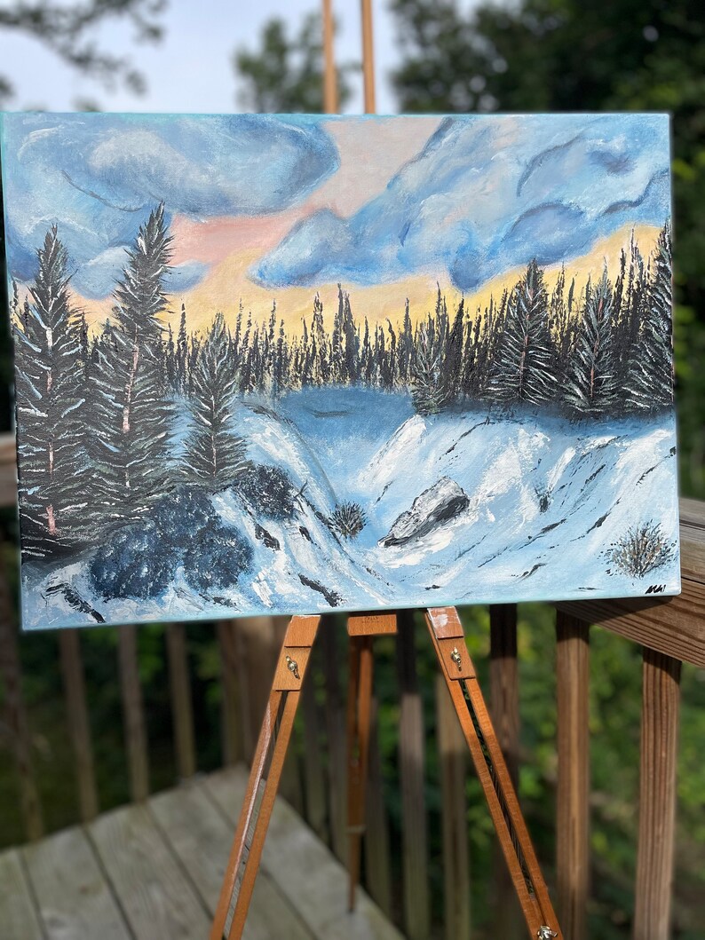 Winter Landscape - Etsy