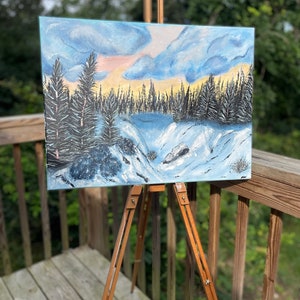 Winter Landscape - Etsy