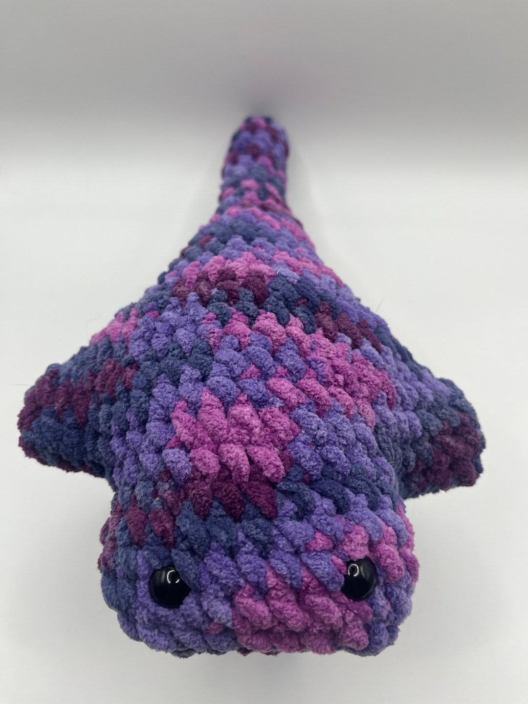 Crochet Stingray Stuffed Animal, Stingray Plush, Marine Biology Gift ...